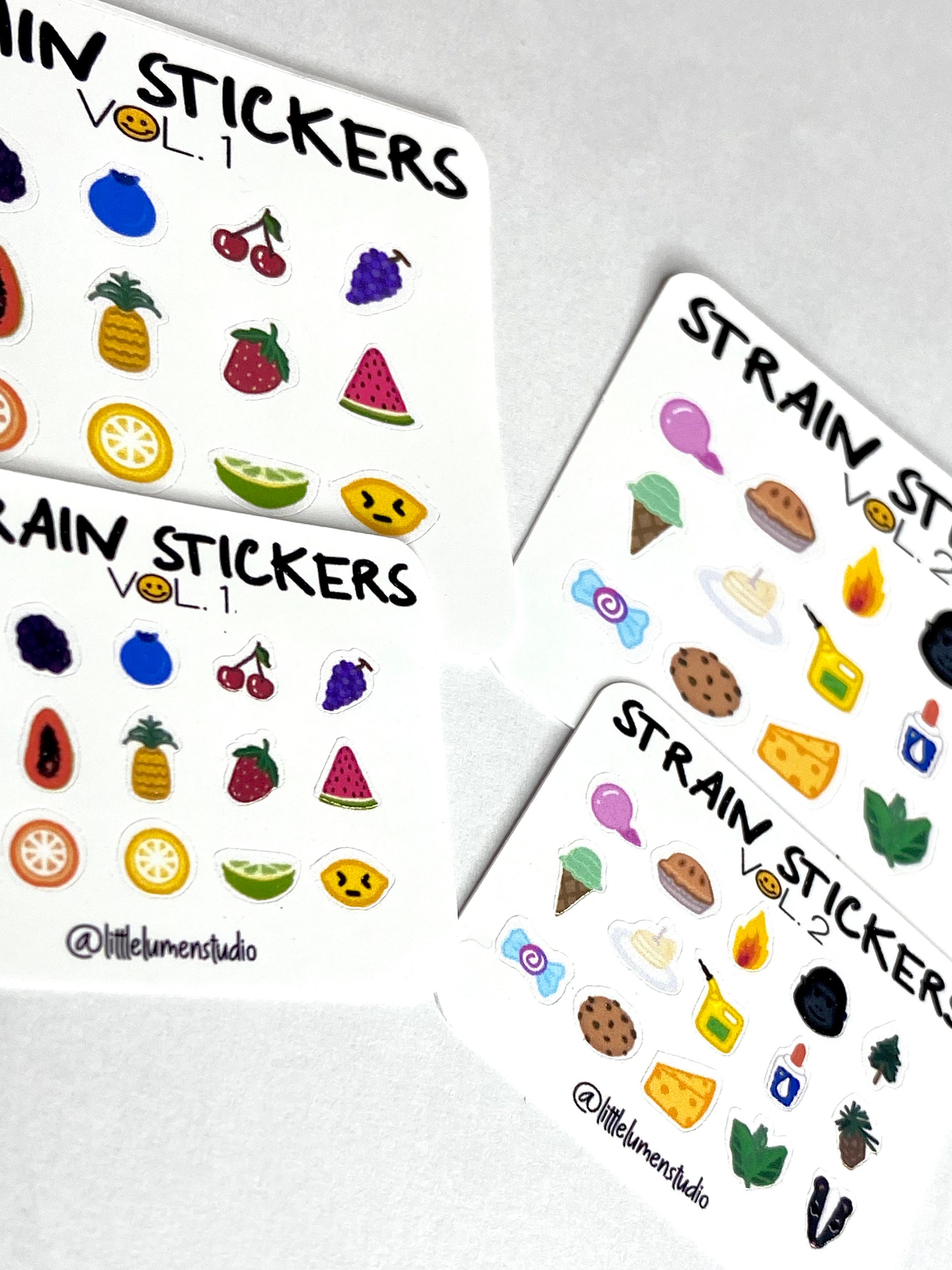 Weed Strain Stickers Volume 1 & 2 Terpene and Flavor - Etsy UK