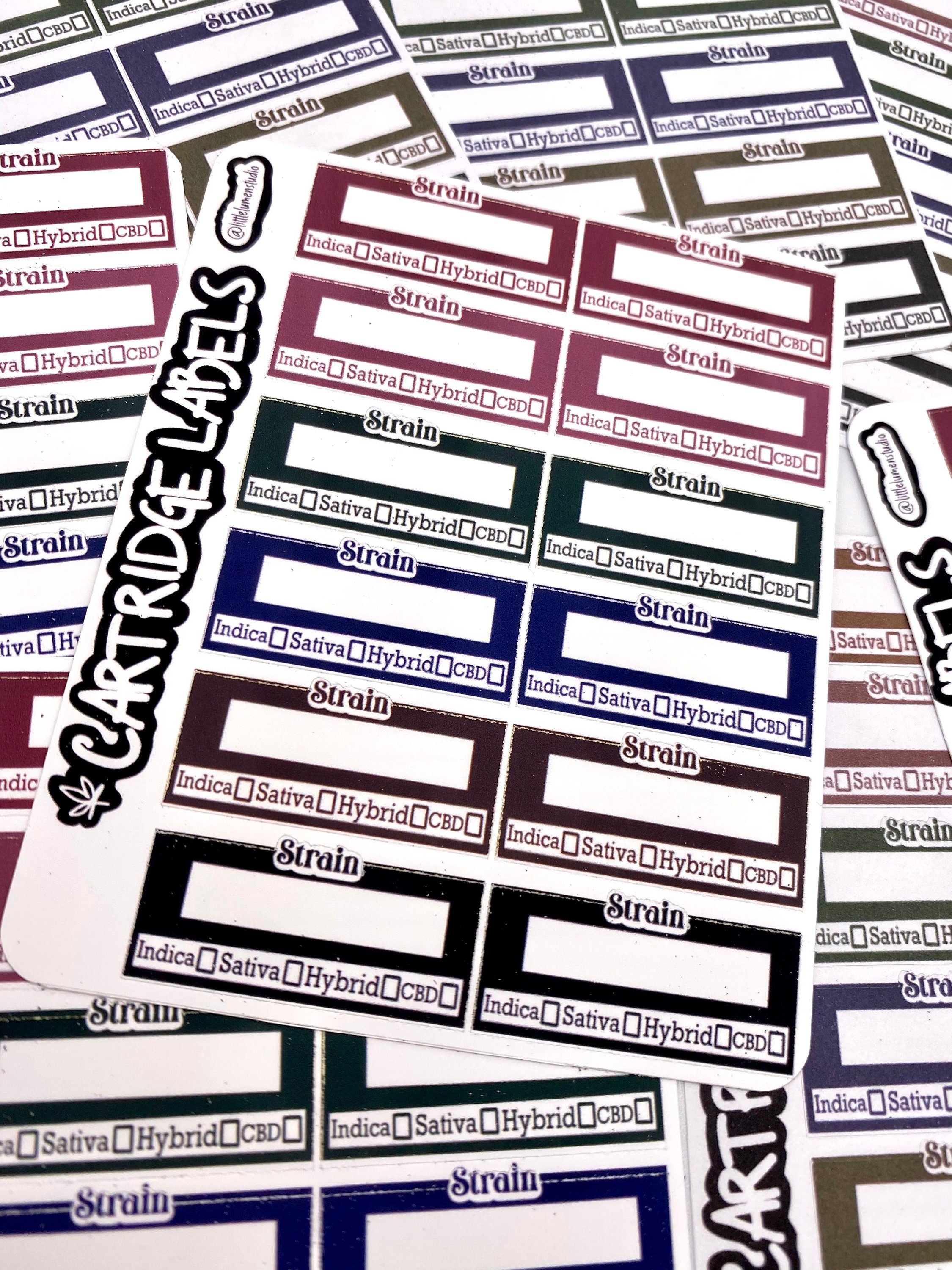 Dab Cartridge Labels Style 4 420 Oil Pen Labels for - Etsy