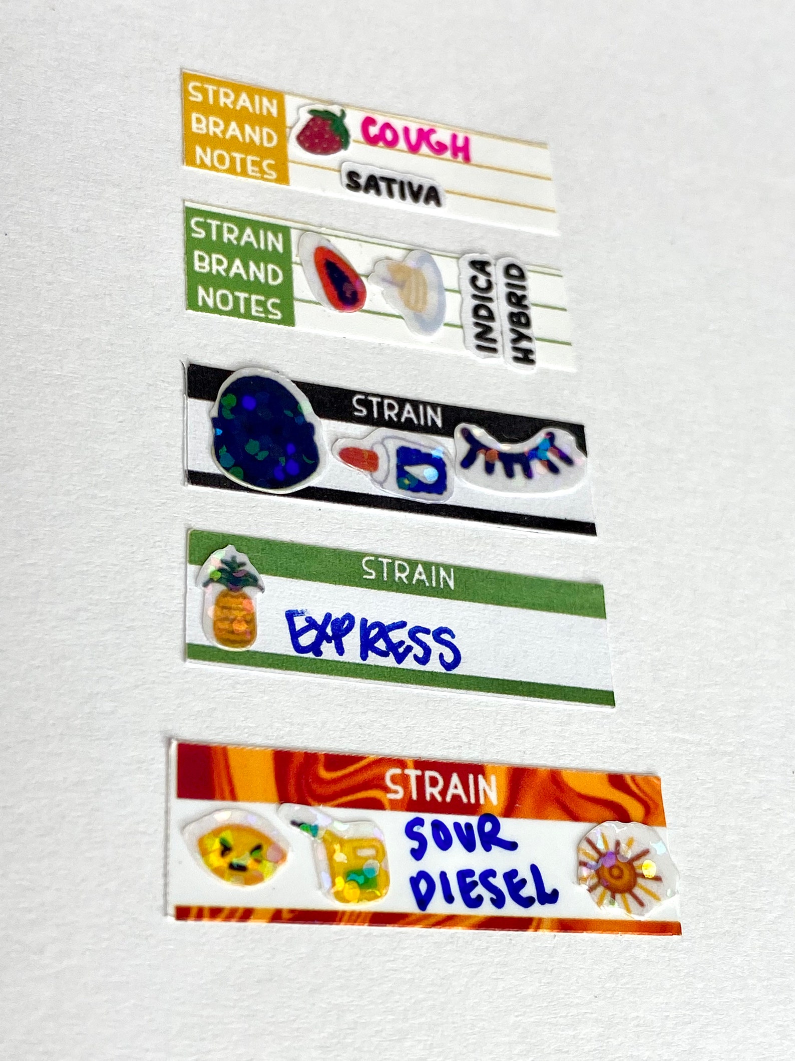 Weed Strain Stickers Volume 1 & 2 Terpene and Flavor - Etsy UK