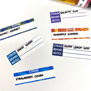 Weed Strain Name Stickers - Cartridge Compatible || Popular Strain ...