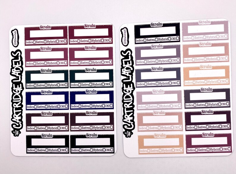 Dab Cartridge Labels || Style 4 || 420 Oil Pen Labels for Carts 710 ...