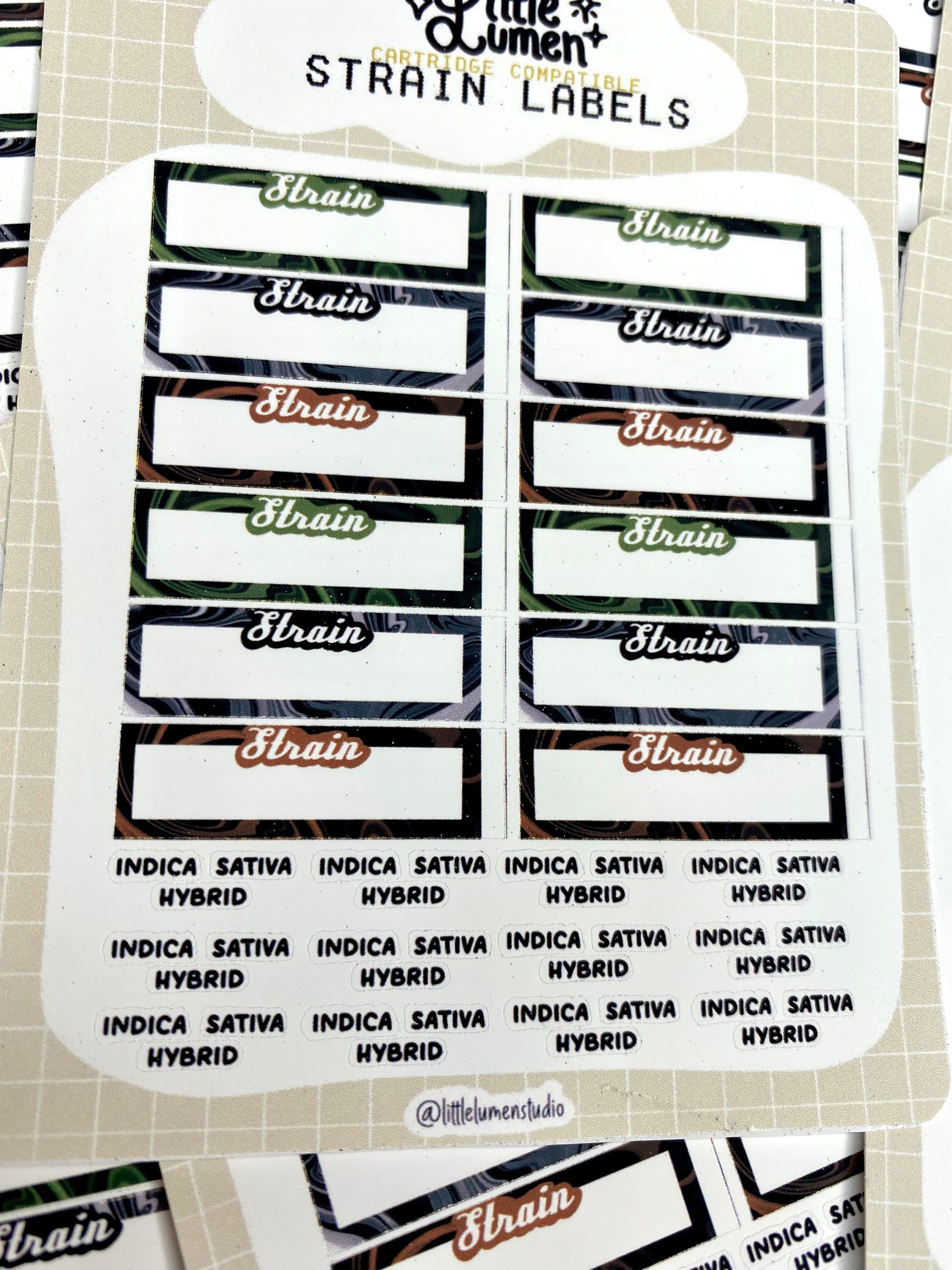 Dab Cartridge Labels Style 3 420 Oil Pen Labels for - Etsy