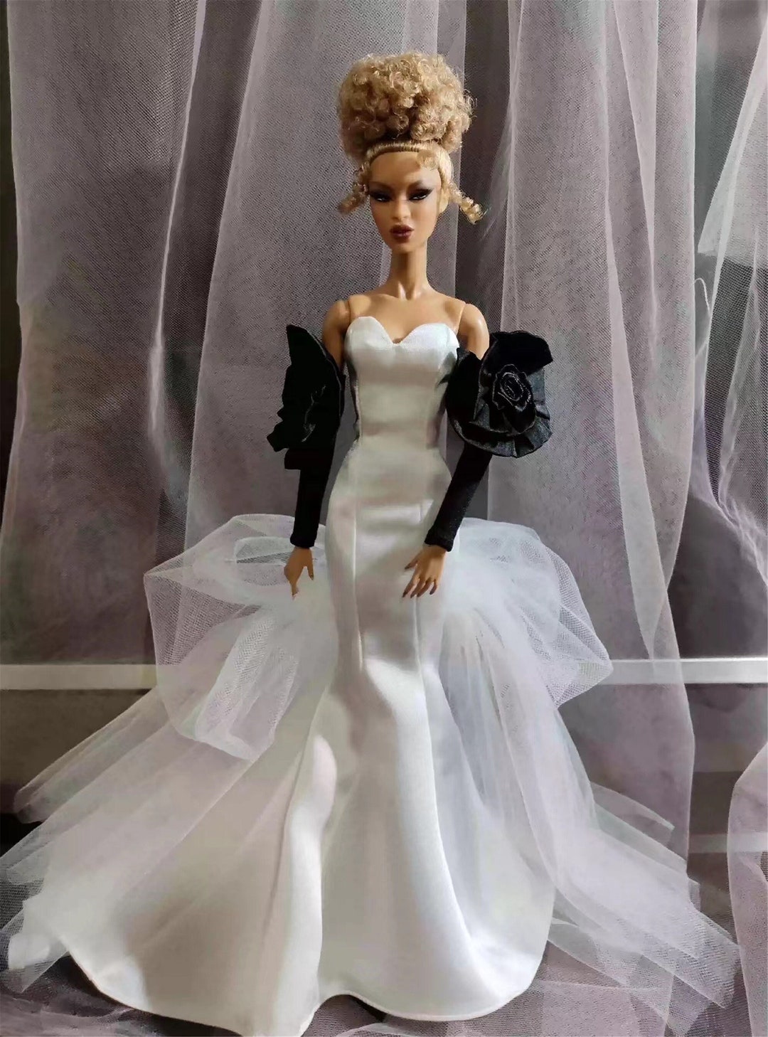 CUSTOM SIZE 100% Handmade Doll Dress for Fashion Royalty Poppy Parker ...