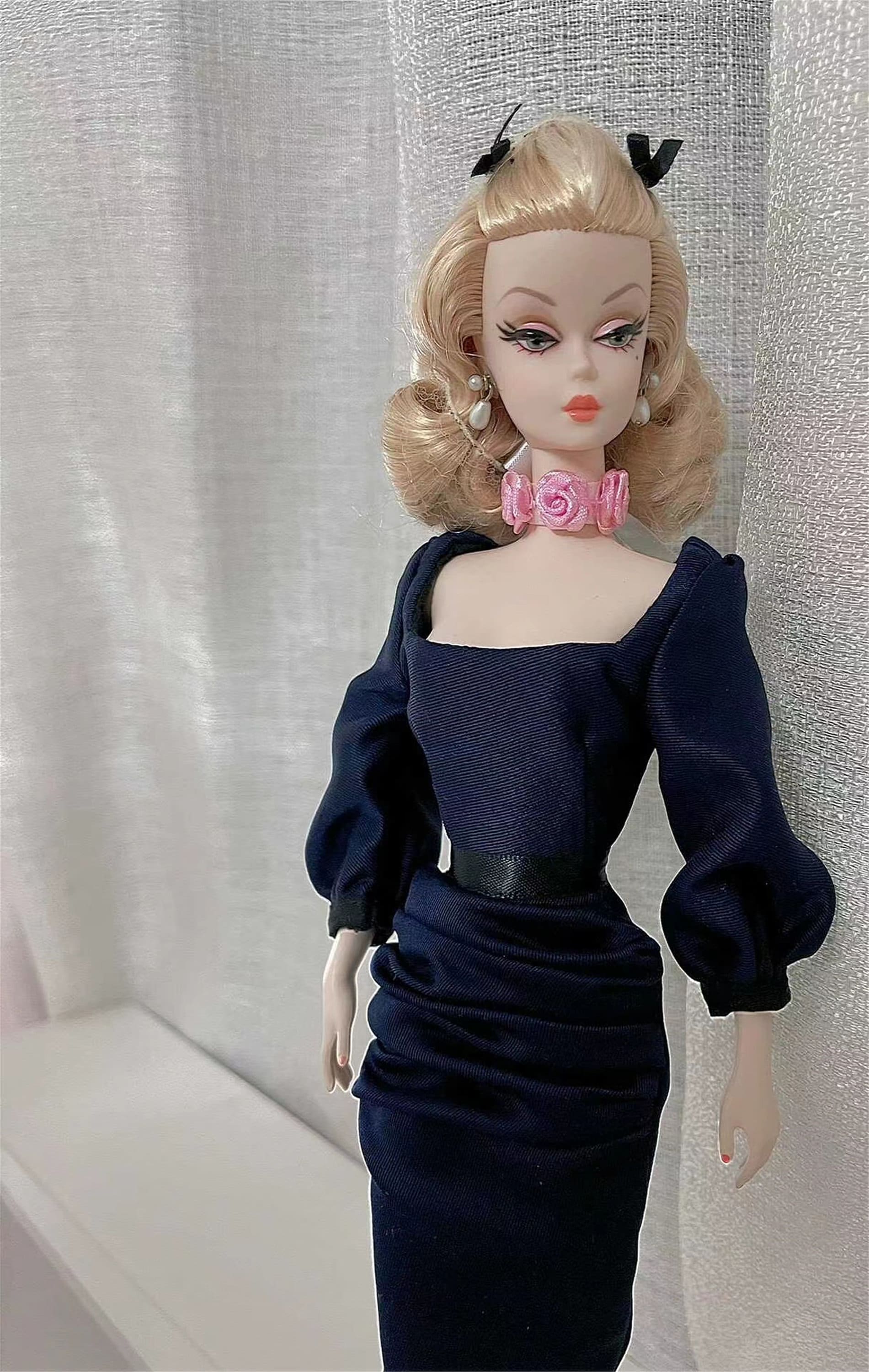 New Design Handmade Dark Blue Doll Clothes Doll Dress for - Etsy