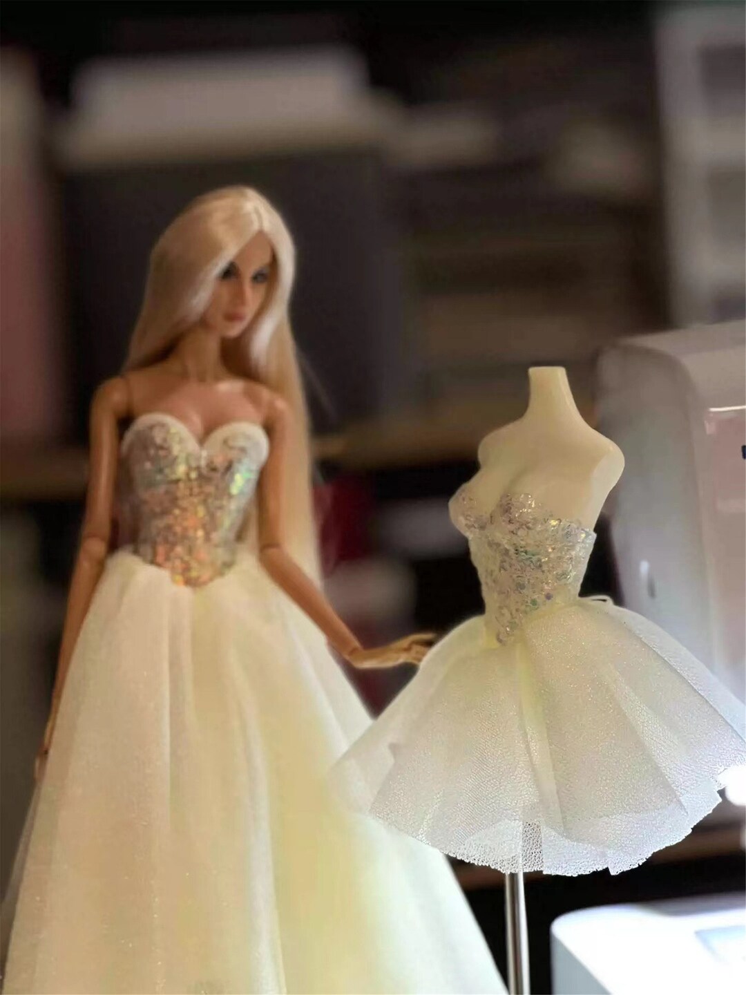 CUSTOM SIZE Doll Dress Miniature Shinnig Cool Doll Clothes for ...