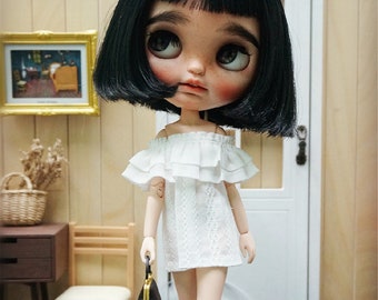 CUSTOM SIZE Doll Dress Doll Clothes Doll Long Denim Skirt for Blythe ...