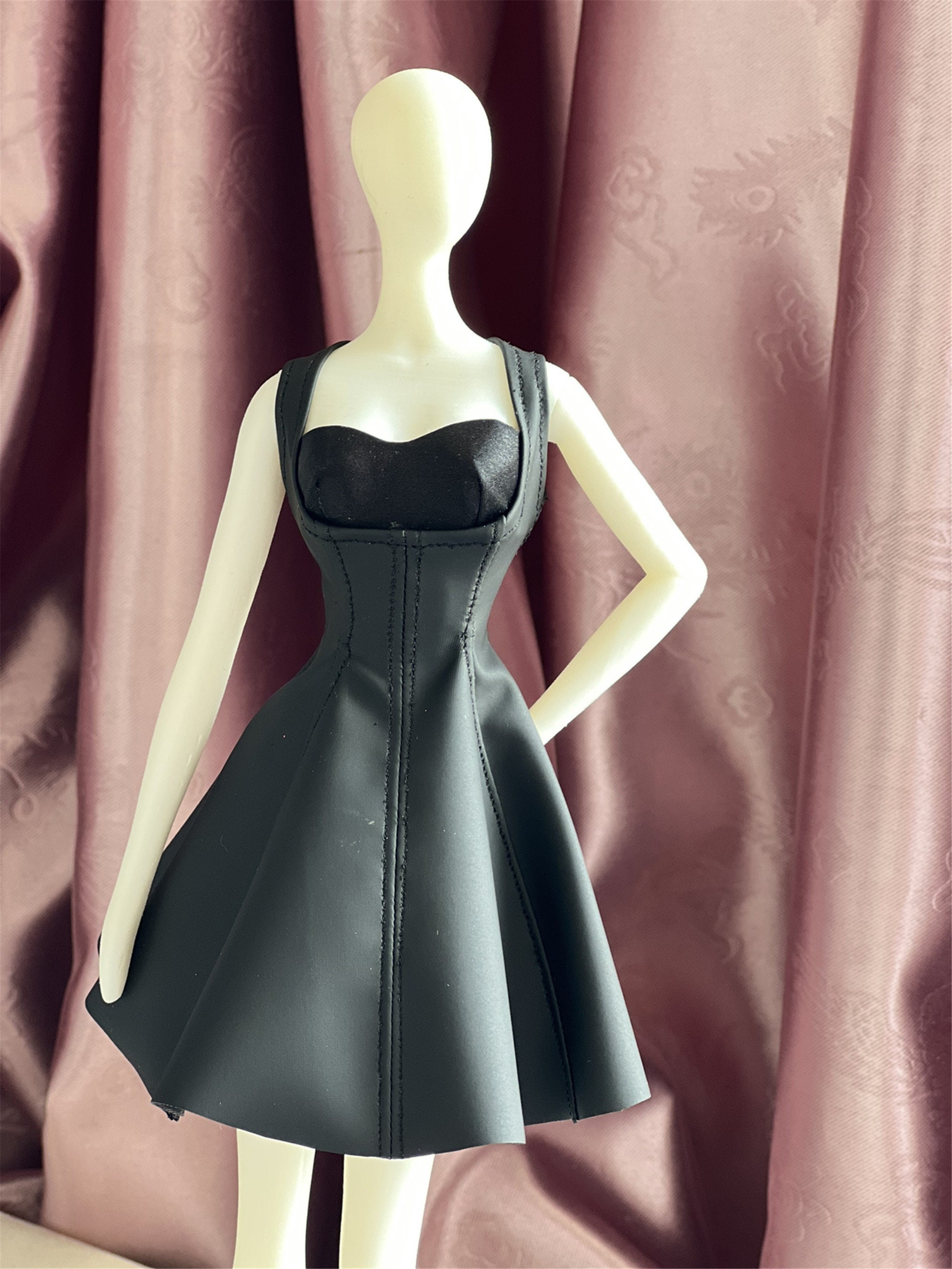 CUSTOM SIZE Doll Clothes Doll Dress Doll Leather Dress Doll - Etsy