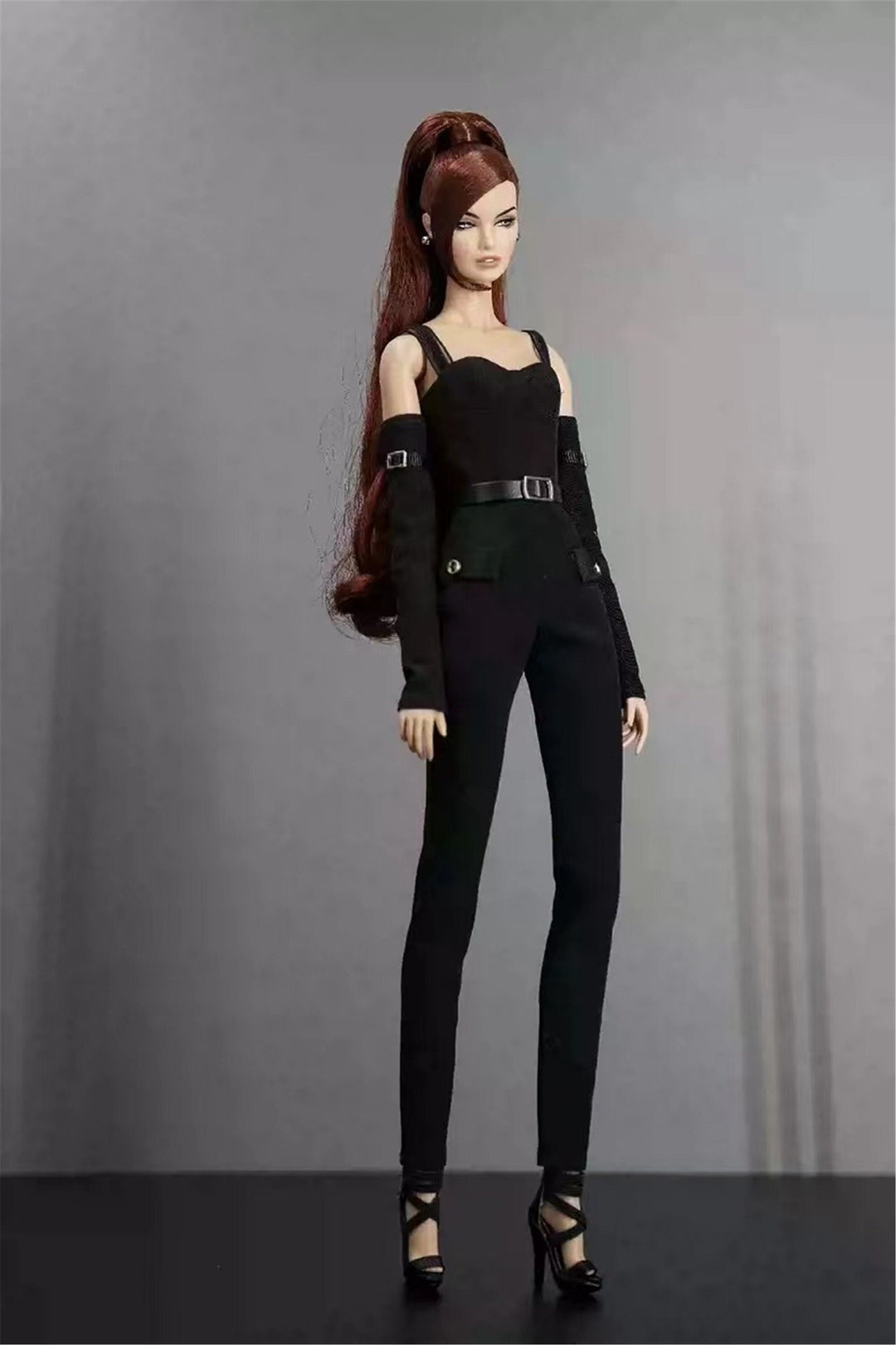 New Design Miniature Doll Dress Set Doll Dres With Belt Gloves for 1/6 ...