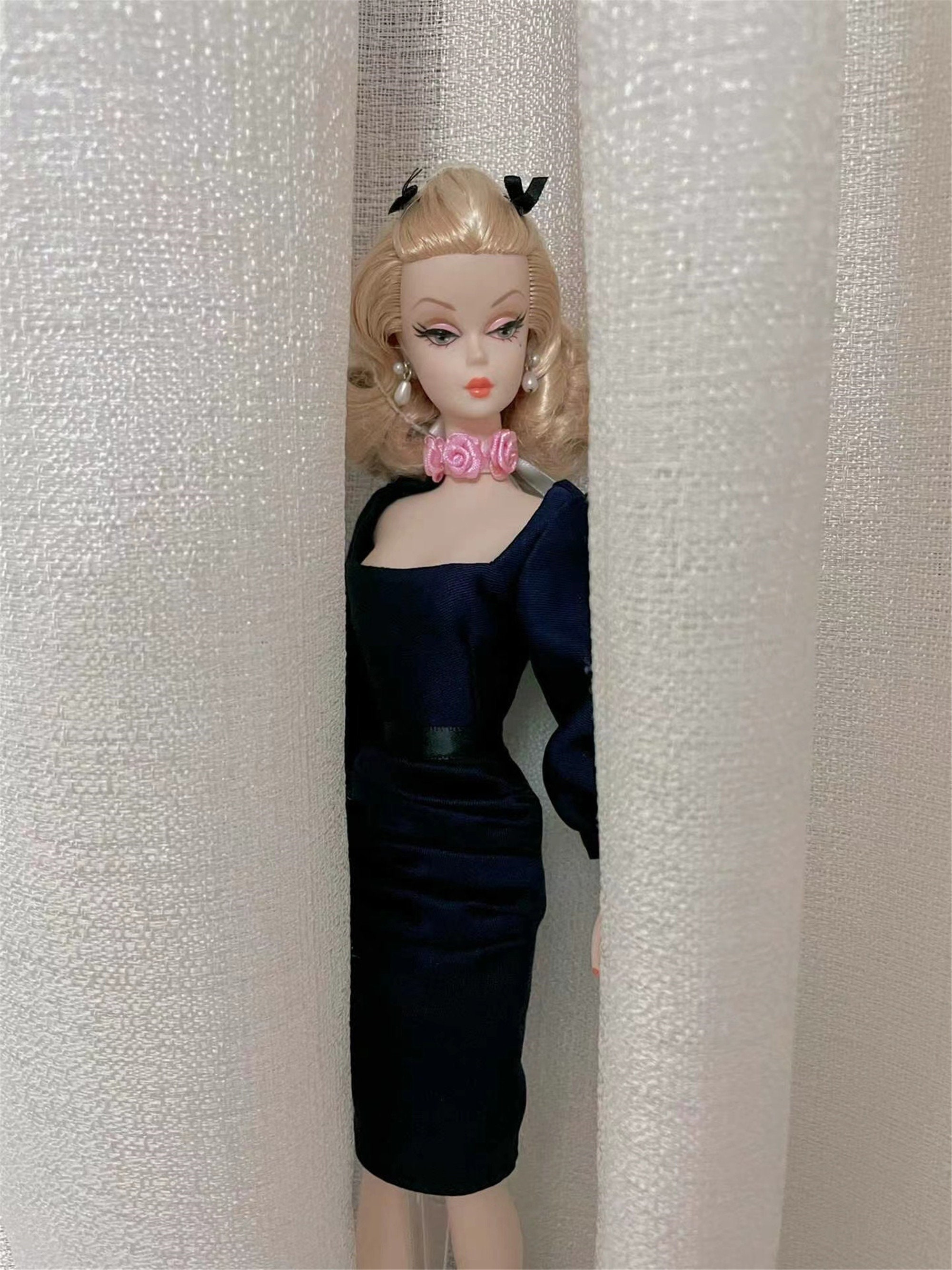 New Design Handmade Dark Blue Doll Clothes Doll Dress for - Etsy