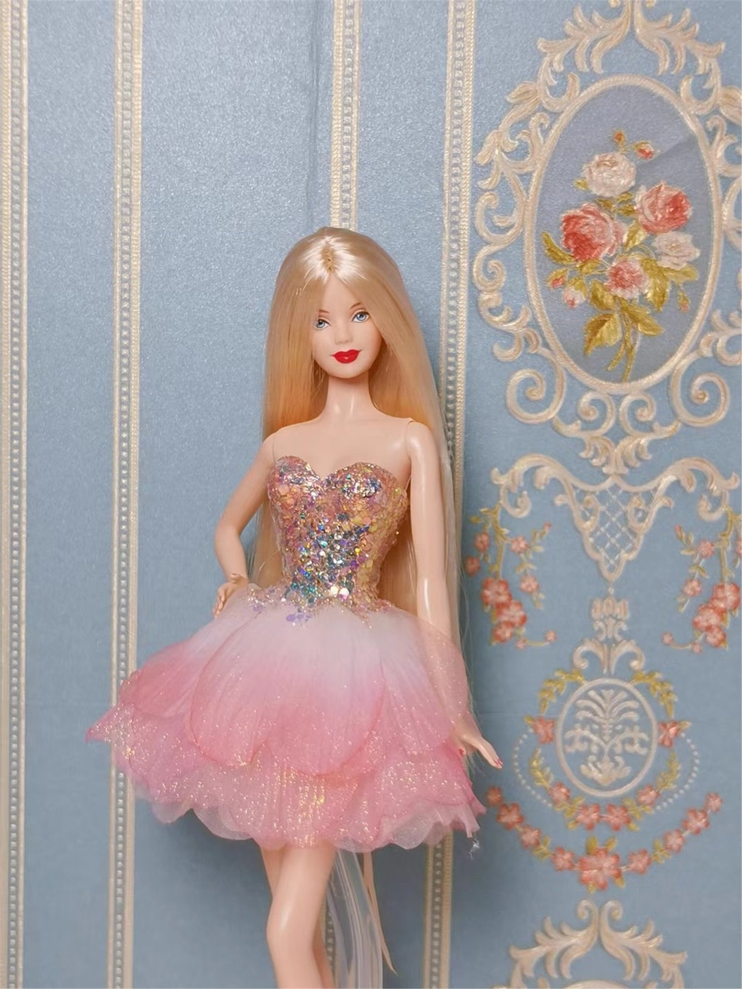 CUSTOM SIZE Doll Clothes Doll Petal Skirt Miniature Doll Dress for ...