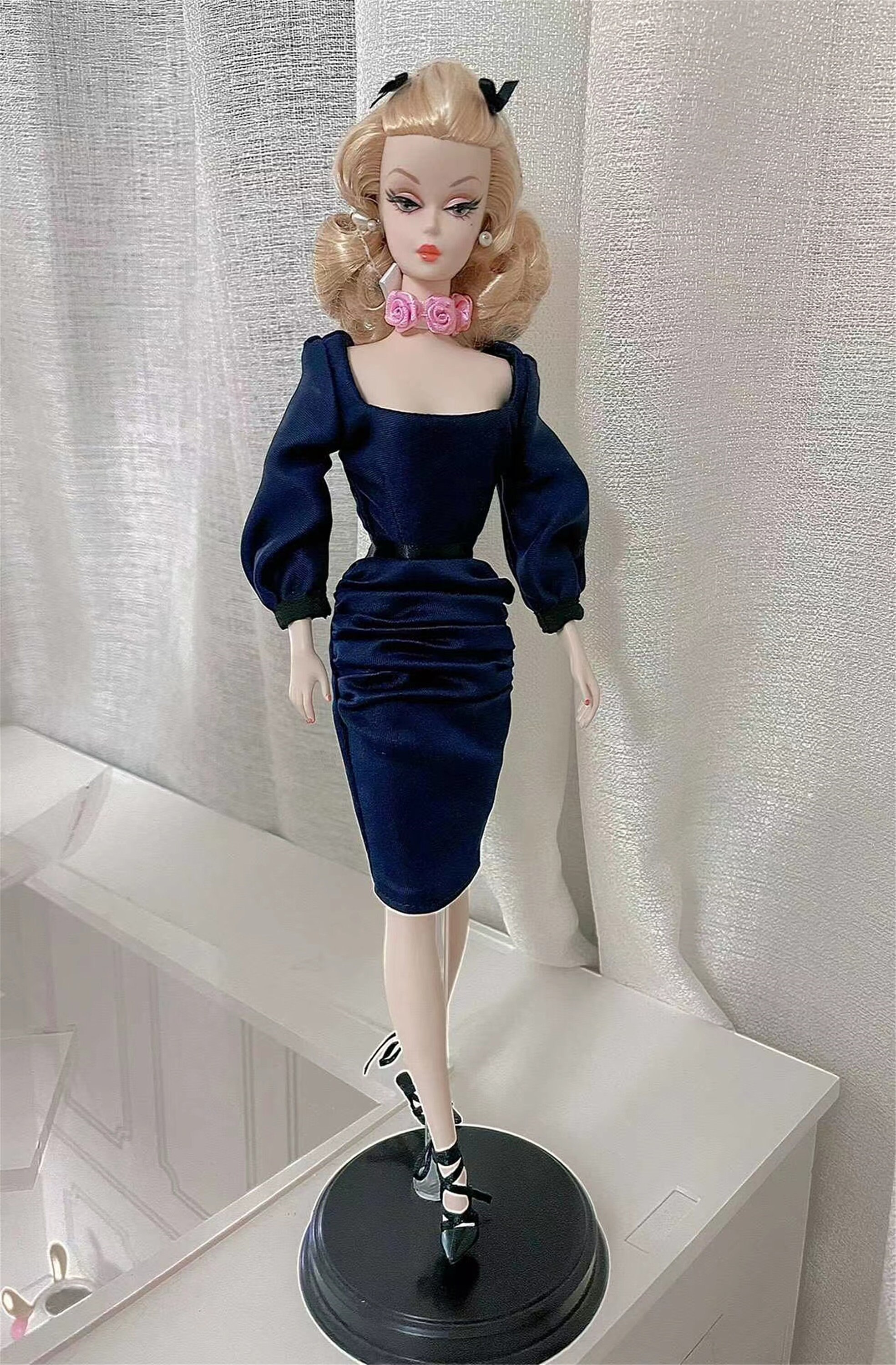 New Design Handmade Dark Blue Doll Clothes Doll Dress for - Etsy