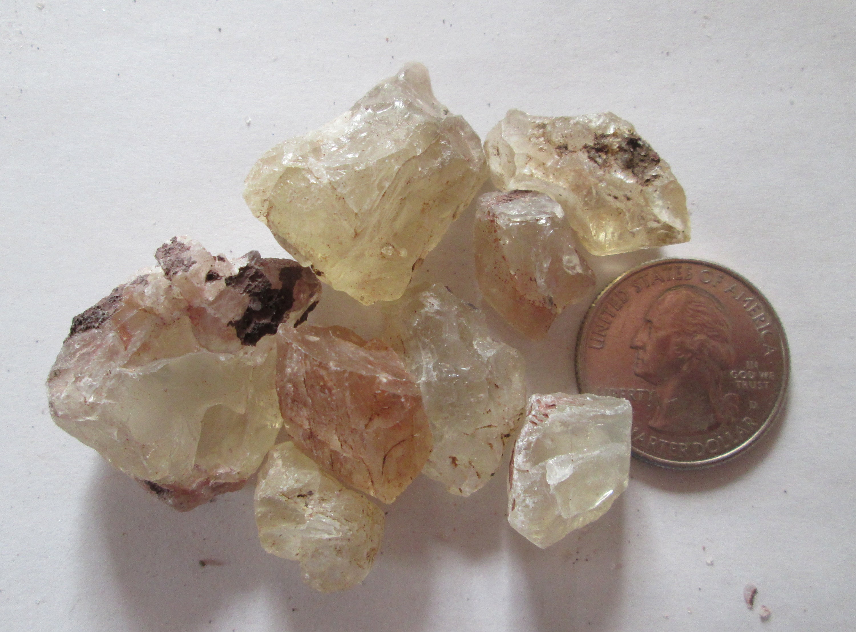 204.50 Cts. of Natural Oregon Sunstone Rough, Photographed Dry, ST 5386 ...