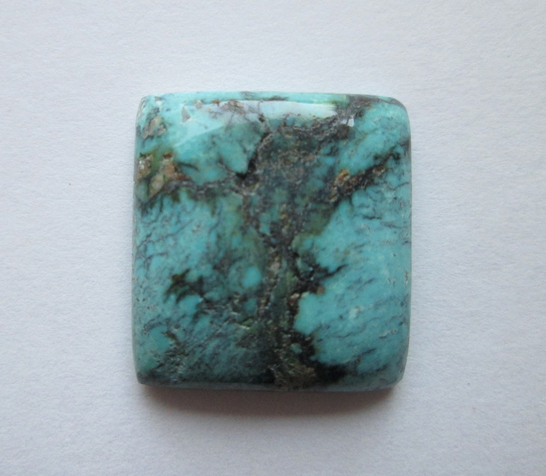 23.10 Ct. Natural Chinese Qingu 880 Turquoise Cabochon Gemstone, # 1AD ...