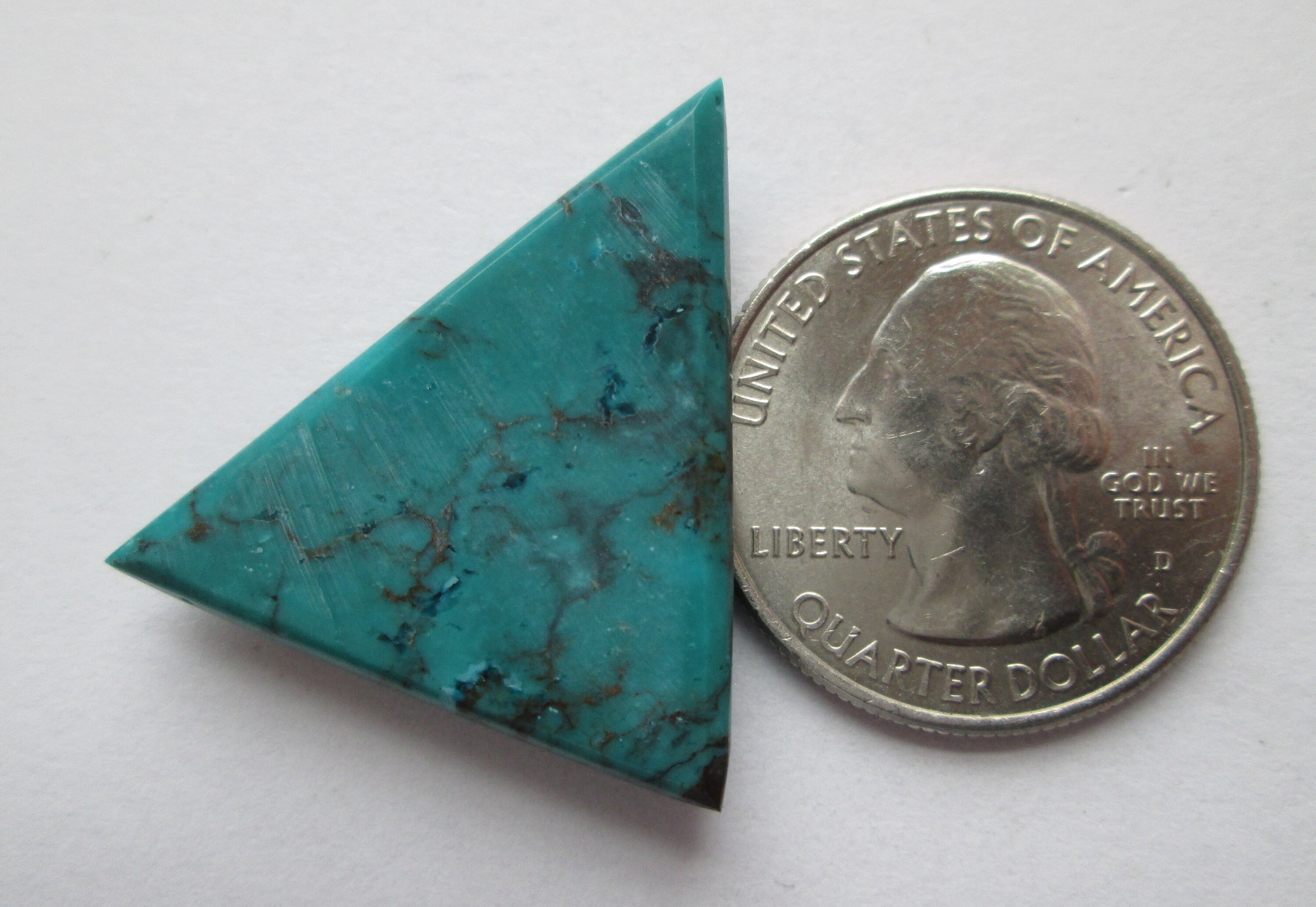 22.40 Ct. Stabilized Qingu 680 Turquoise Cabochon Gemstone, 1AP 031 ...