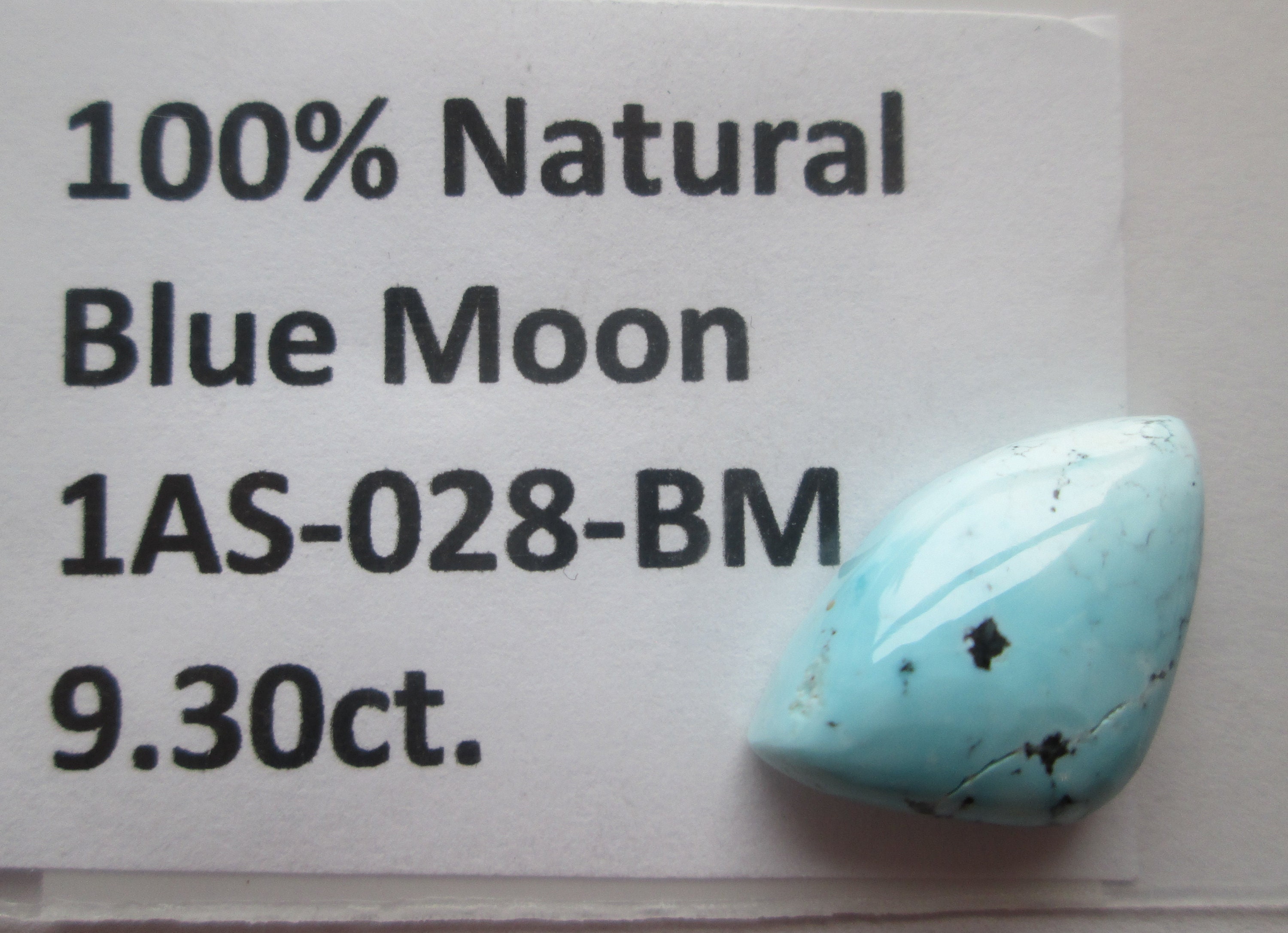 9.30 Ct. 100% Natural Blue Moon Turquoise Gemstone 1AS 028 - Etsy