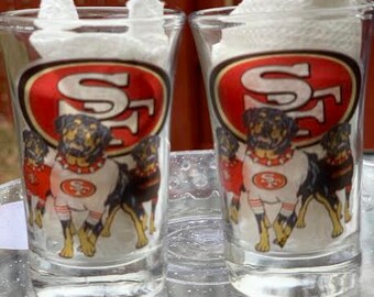 49er Shot Glasses - Etsy