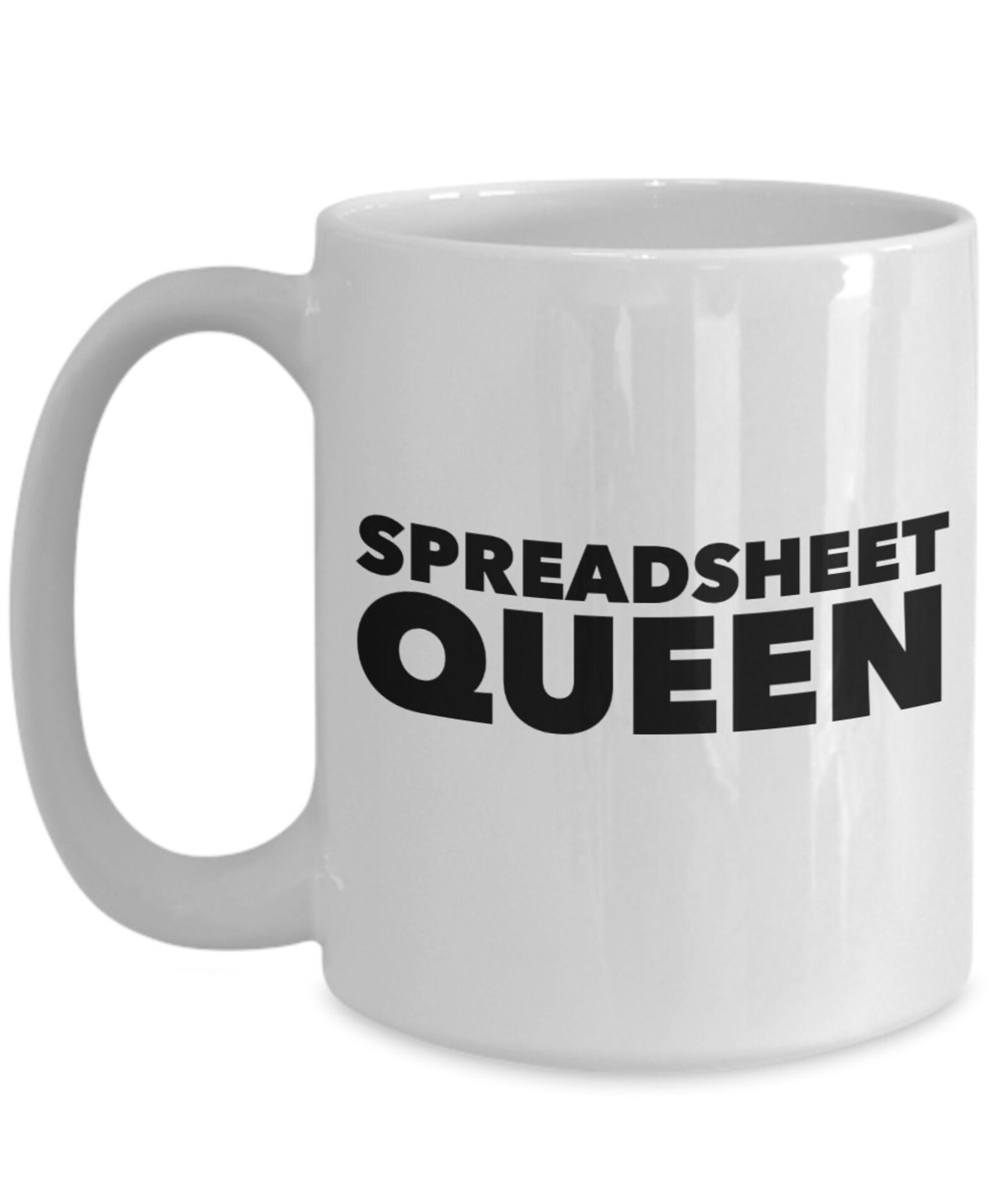 SPREADSHEET QUEEN - I Love Spreadsheets Mug Gift - White - Etsy