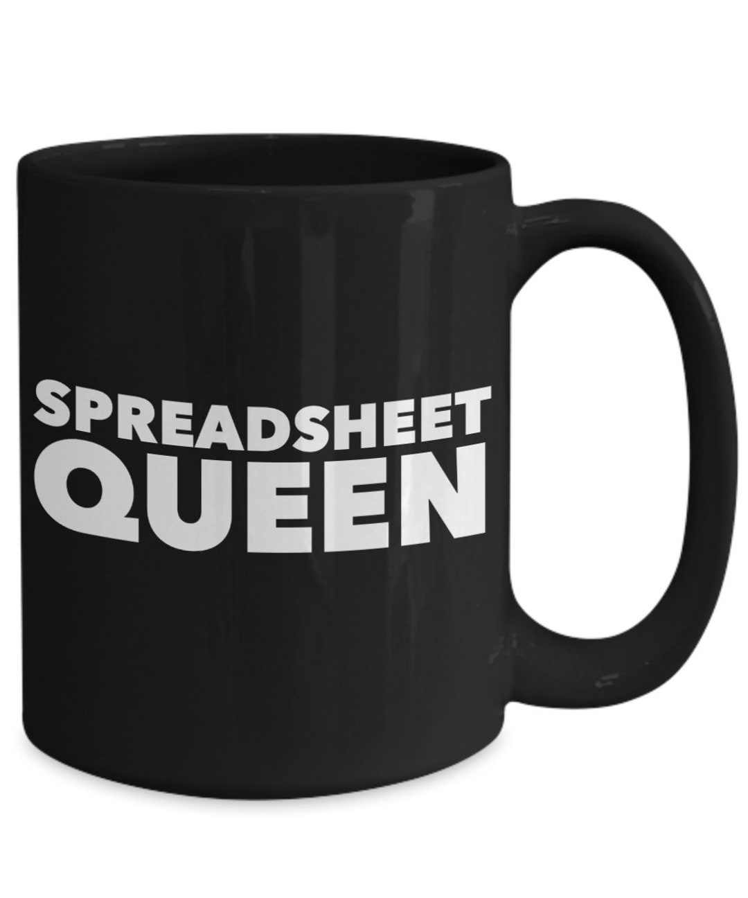 I Love Spreadsheets Mug Gift - Spreadsheet Queen - Black - Etsy
