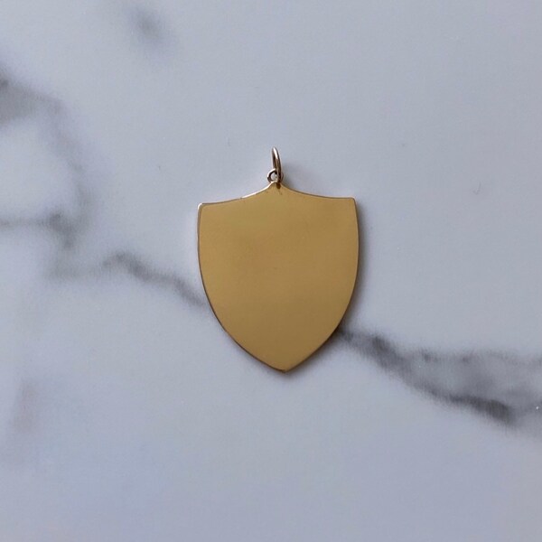 Shield Pendant - Etsy