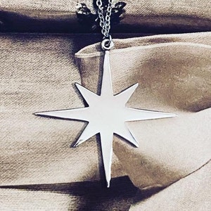 Sterling Silver North Star Necklace - Etsy