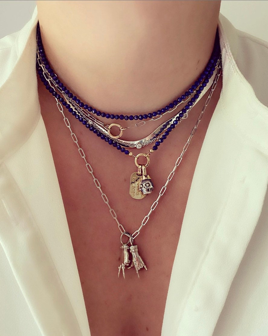 14K Gold Dog Tag - Etsy