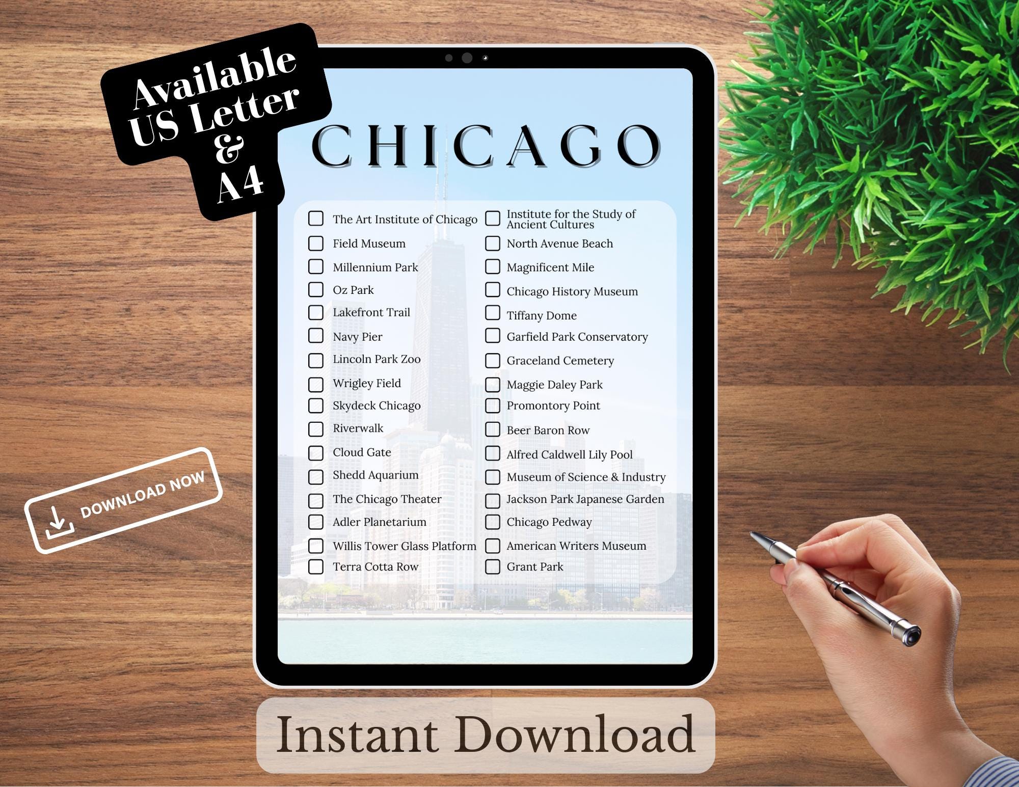 Chicago Bucket List: Must-see Sites - Printable Travel To-do List ...