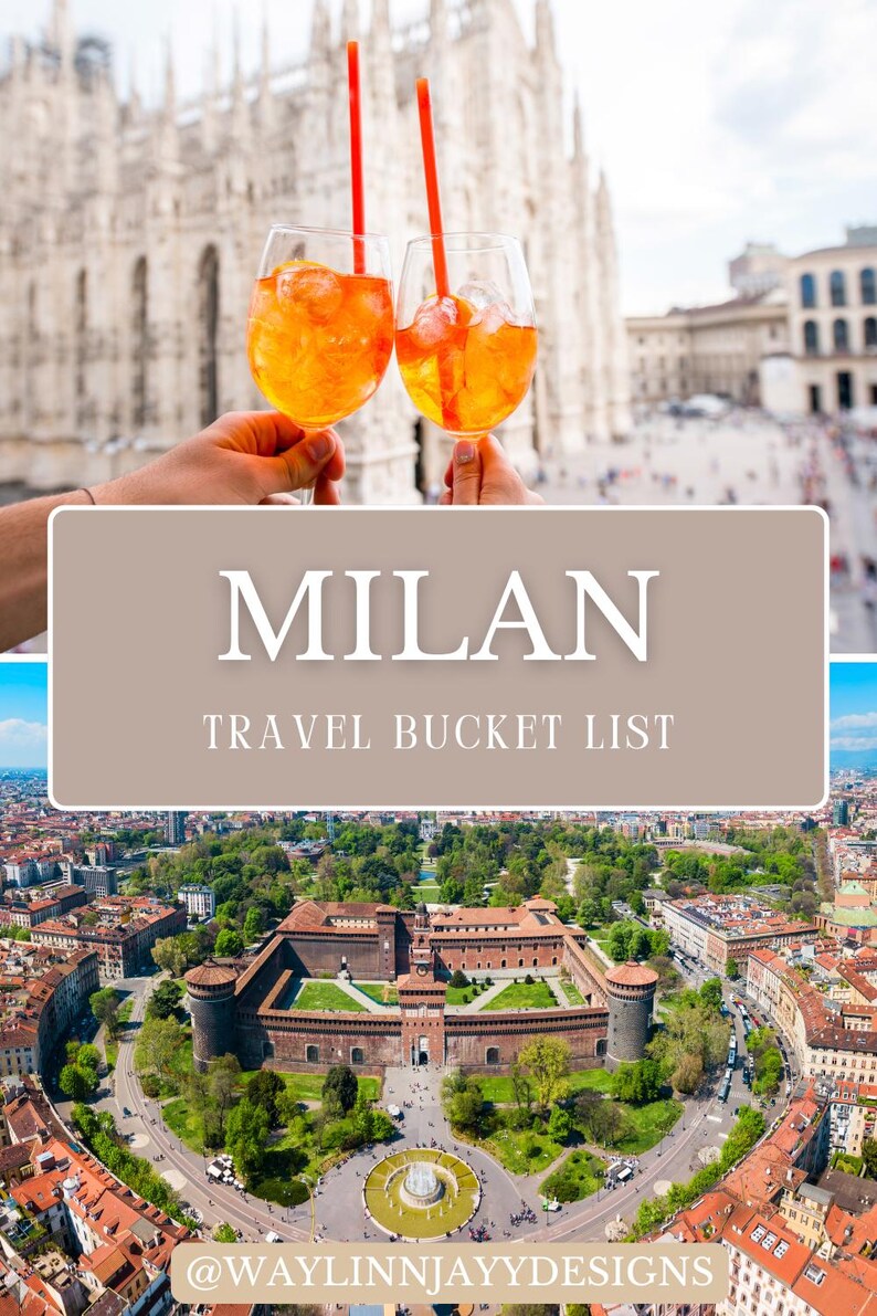 Milan Bucket List: Italy Travel Checklist (digital Download, PDF & PNG ...