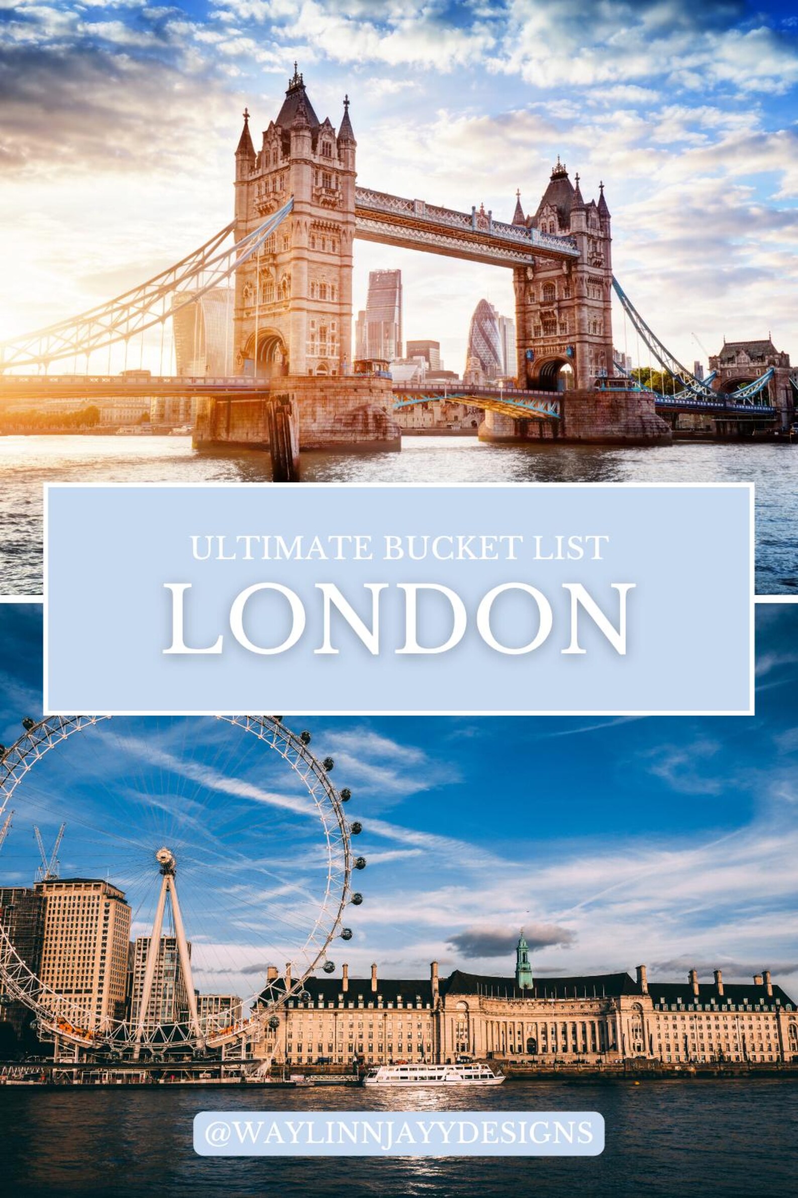 London Bucket List: 32 Must-see Sites - UK Travel Printable (digital ...