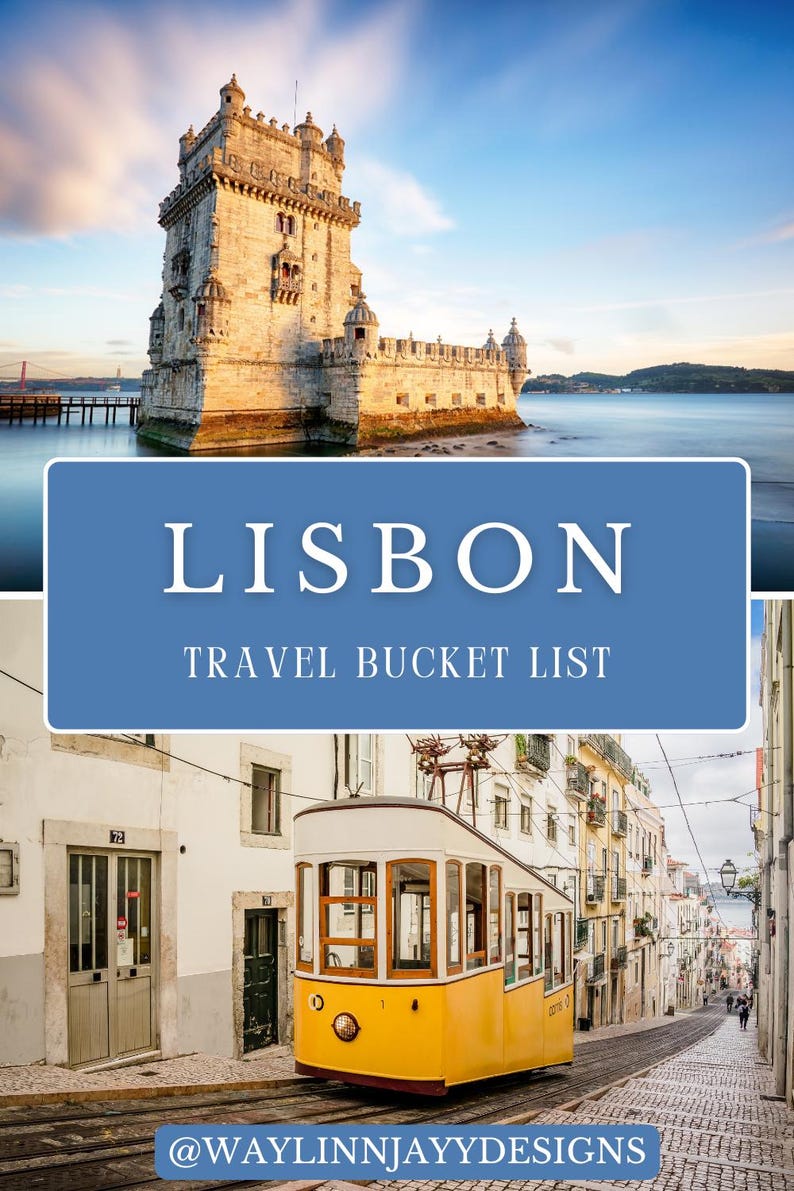 Lisbon Bucket List: Portugal Travel Checklist (digital Download, PDF ...
