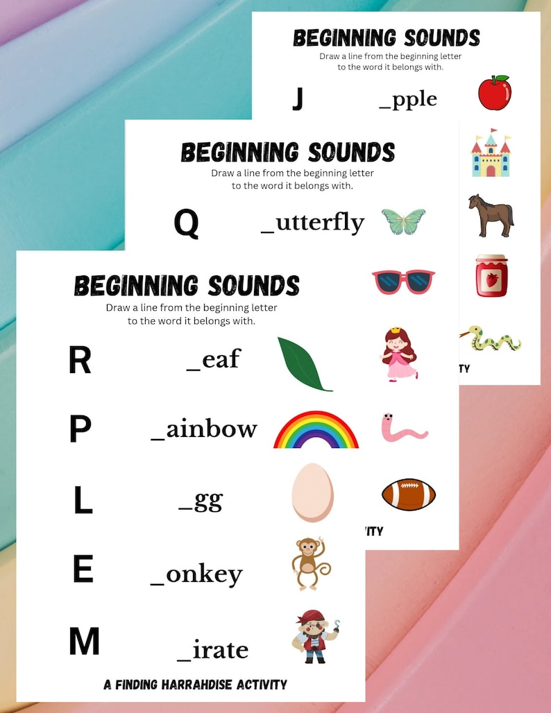 Letter Sounds Worksheet: ABC Practice for Kids Ages 3-5 (PDF Download ...