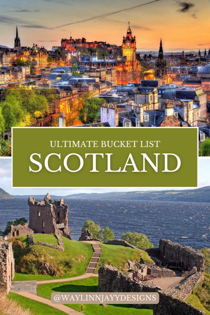 Scotland Bucket List: Travel Checklist - Printable UK Destinations ...
