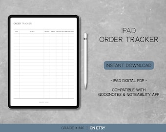 Ipad Order Tracker - Etsy
