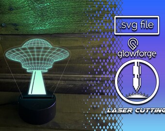 Cadillac Night-light Acrylic Laser Cut File Glowforge - Etsy