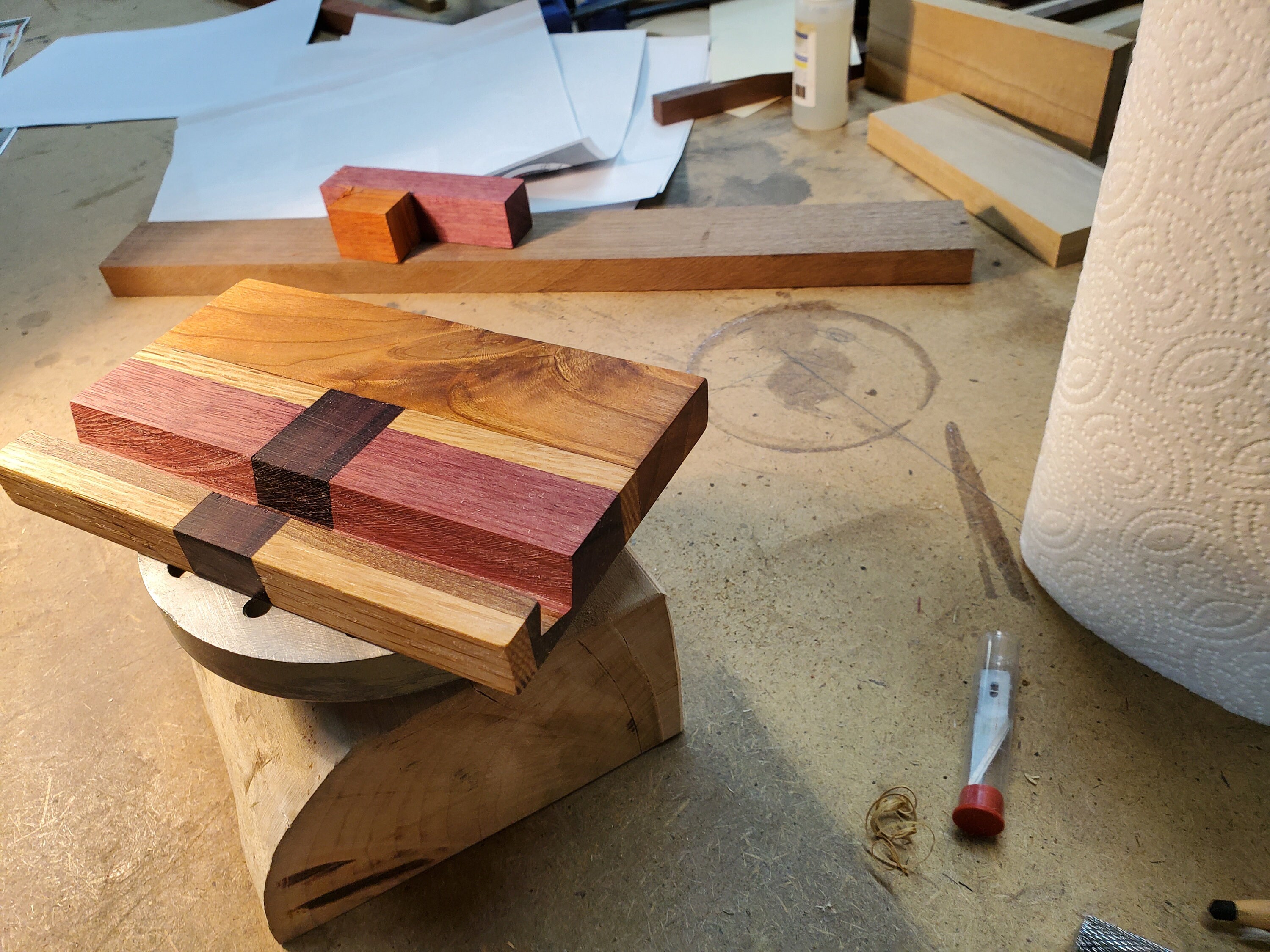 Exotic Wood Multi-device Stand - Etsy