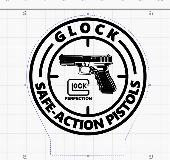 Glock Night-light Acrylic Laser Cut File Glowforge Optimized - Etsy
