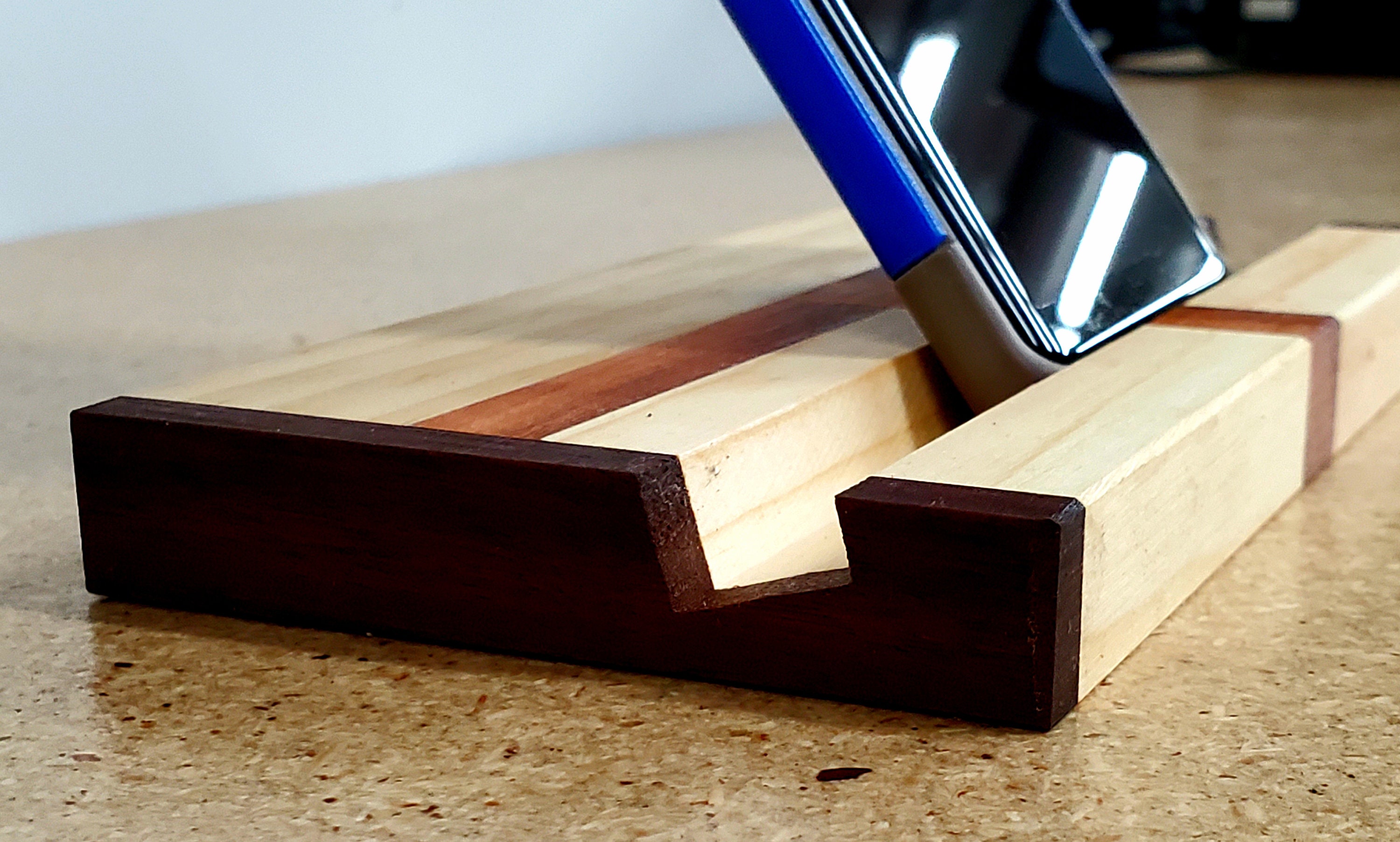 Exotic Wood Multi-device Stand - Etsy