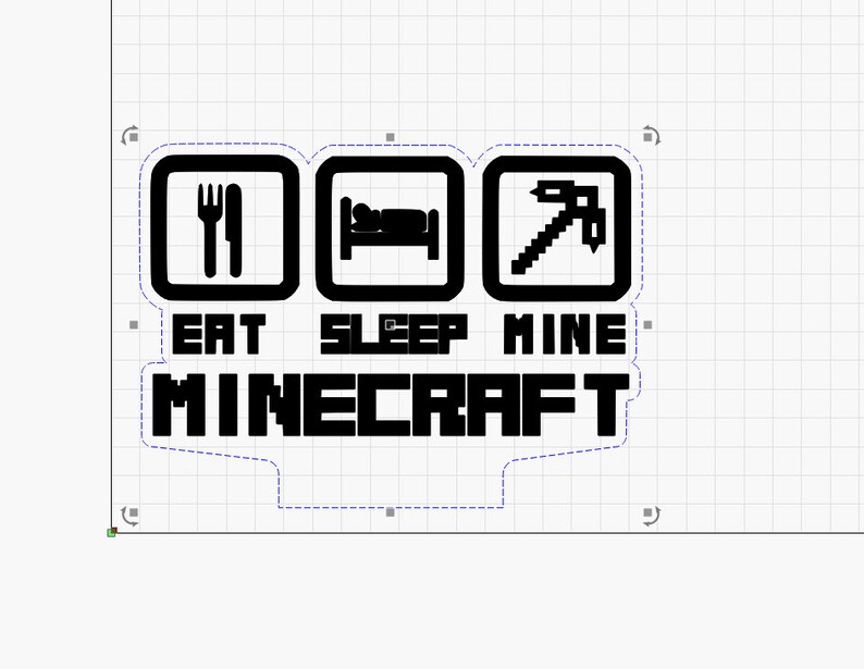 Minecraft Night-light Acrylic Laser Cut File Glowforge - Etsy