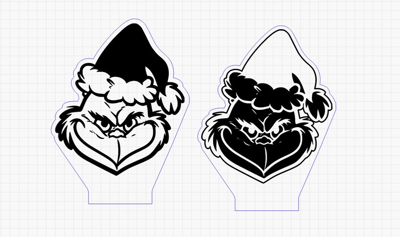 Grinch Night-light Acrylic Laser Cut File Glowforge Optimized - Etsy