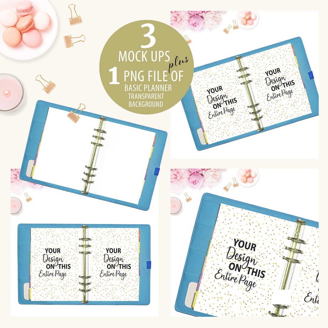 Dark Blue Planner Mock Up, Journal Mock Up, Planner Binder Mock Up ...