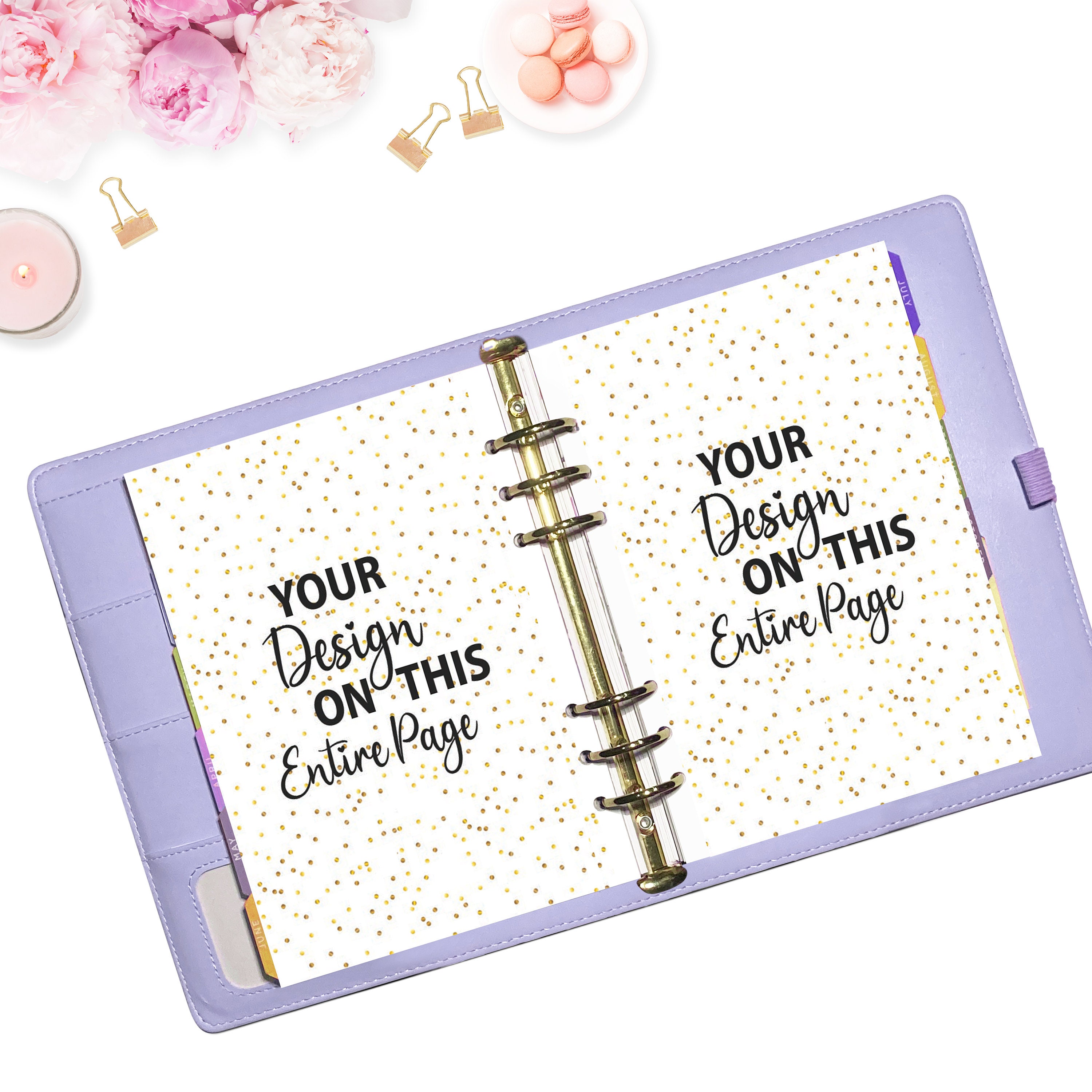 Violet Planner Mock Up, Journal Mock Up, Planner Binder Mock Up, Mock ...