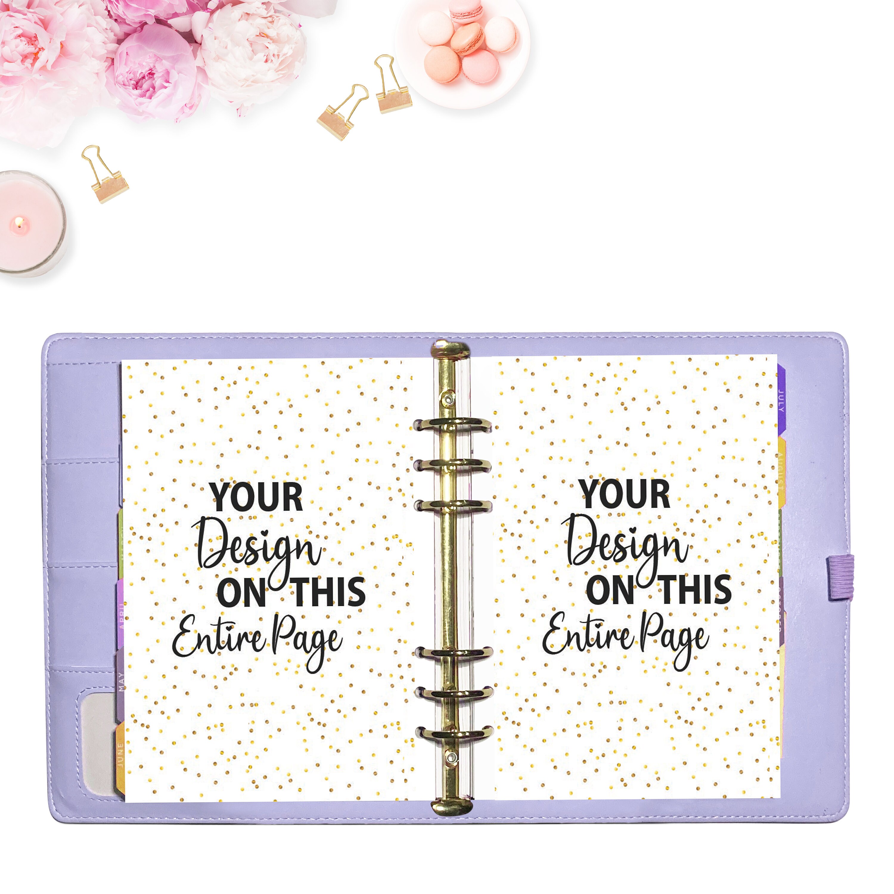 Violet Planner Mock Up, Journal Mock Up, Planner Binder Mock Up, Mock ...