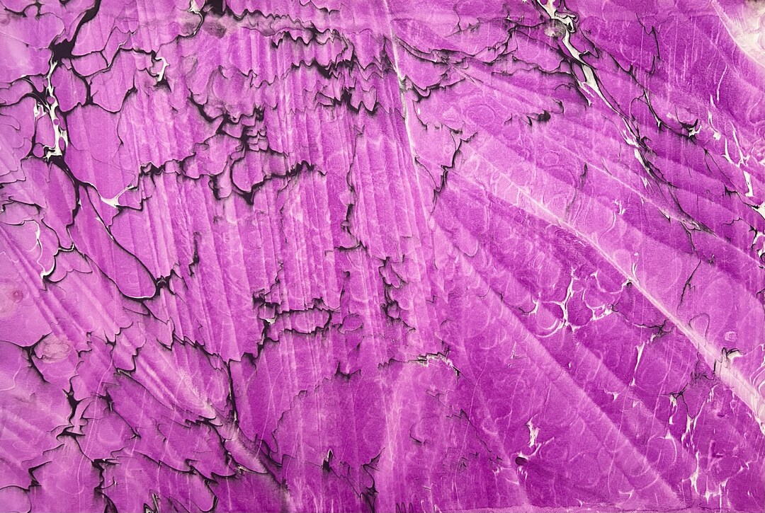 Original Frameable Ebru Paper, Marbled Painting, Book Binding Paper ...