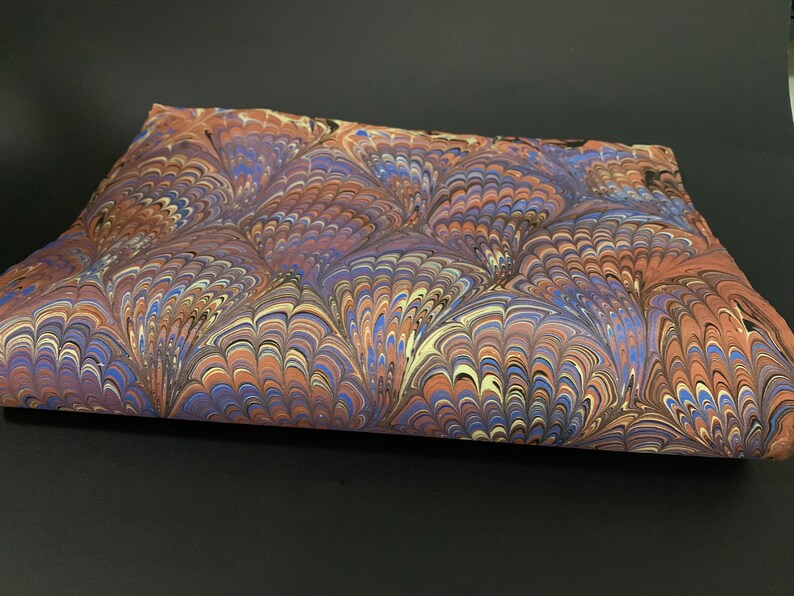 Couple Original Frameable Ebru Painting, Turkish Paper Marbling ...