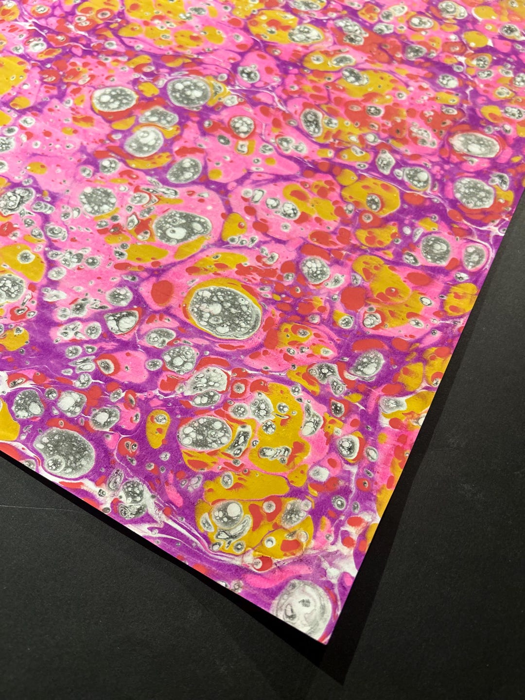 Handmade Ebru Painting, Marbled Paper, Wall Art, Marbling Art ...