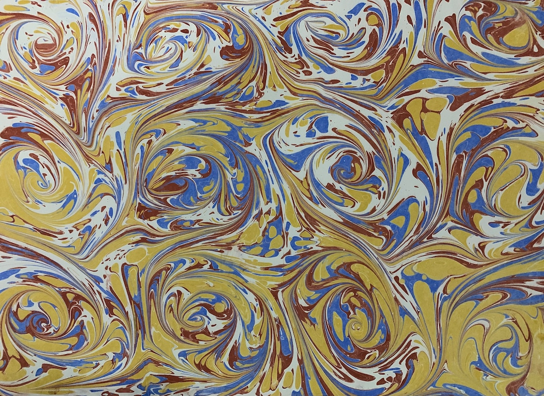 Marbled Paper, Ebru Paper,book Binding Paper 13x19 Inch, 35x49 Cm - Etsy