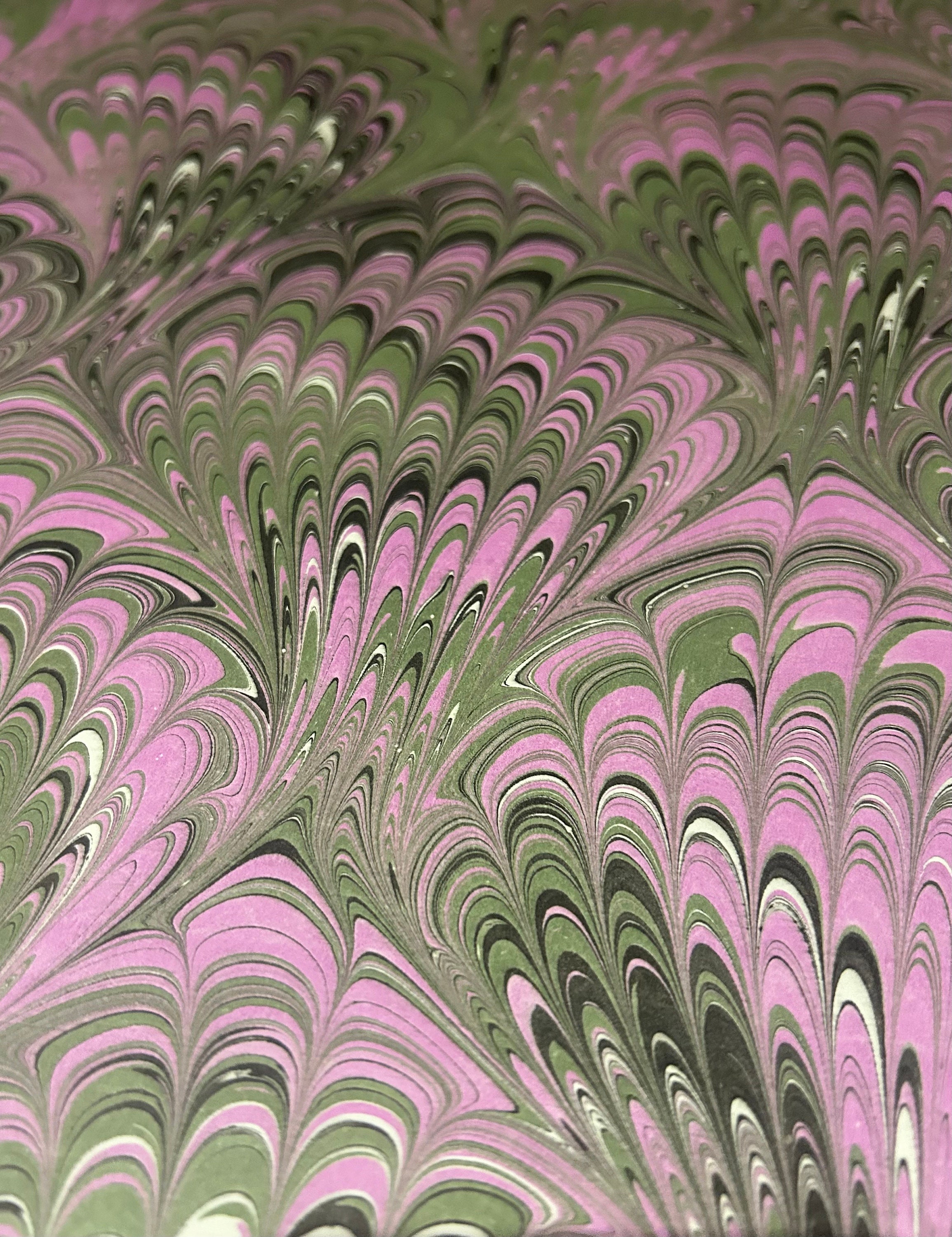 NEW Original Frameable Ebru Paper, Turkish Matbled Paper, Hand Marbled ...