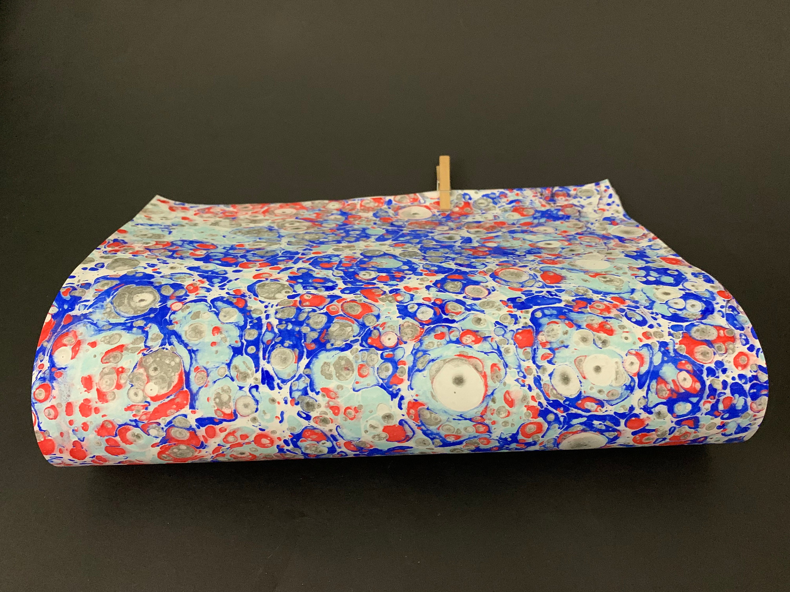 Handmade Original Frameable Ebru, Neftli Battal Ebru, Handmade Wall Art ...