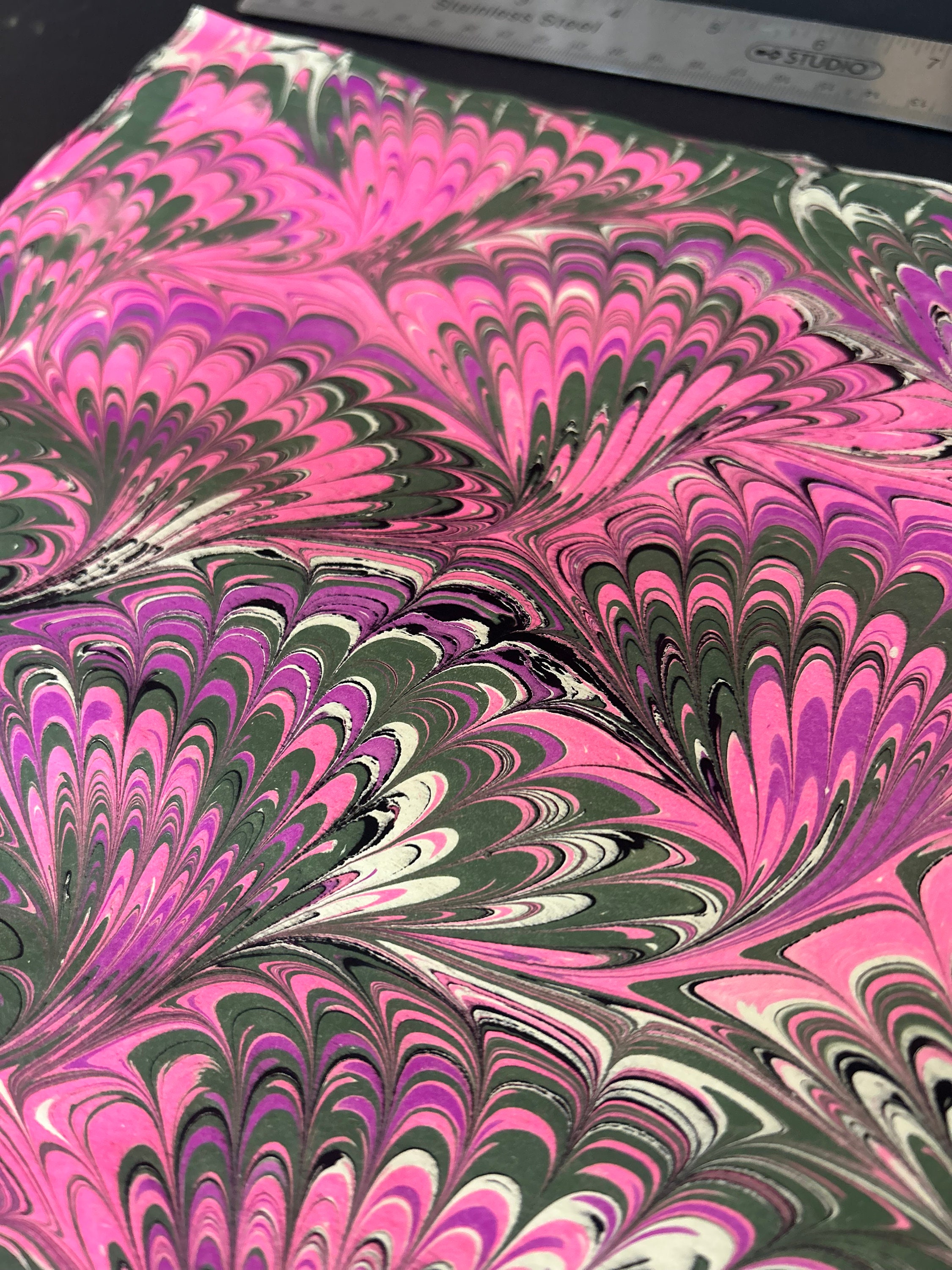 NEW Handmarbled Paper Ebru Painting Handmade Ebru Art Book - Etsy