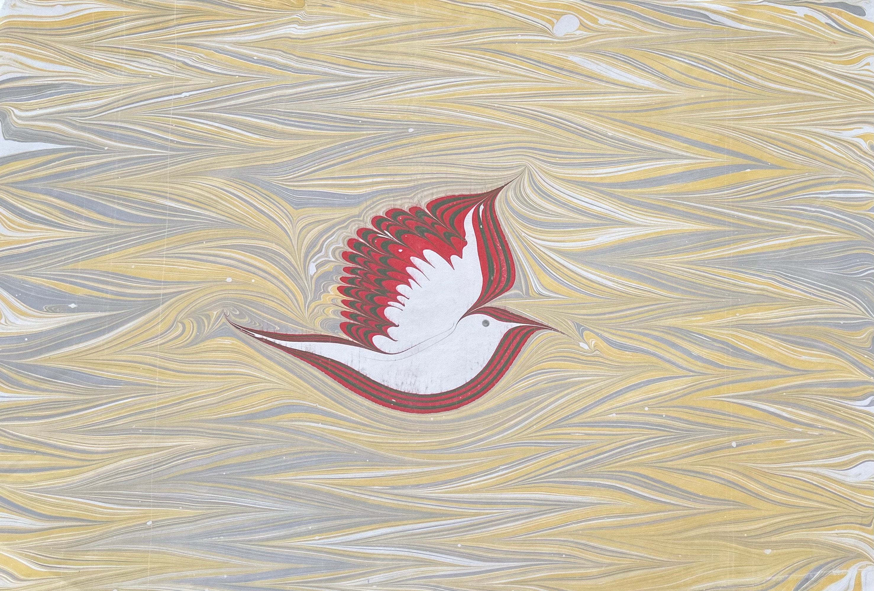 Marbling Art, Original Framable Ebru Painting, Turkish Marbled Painting ...