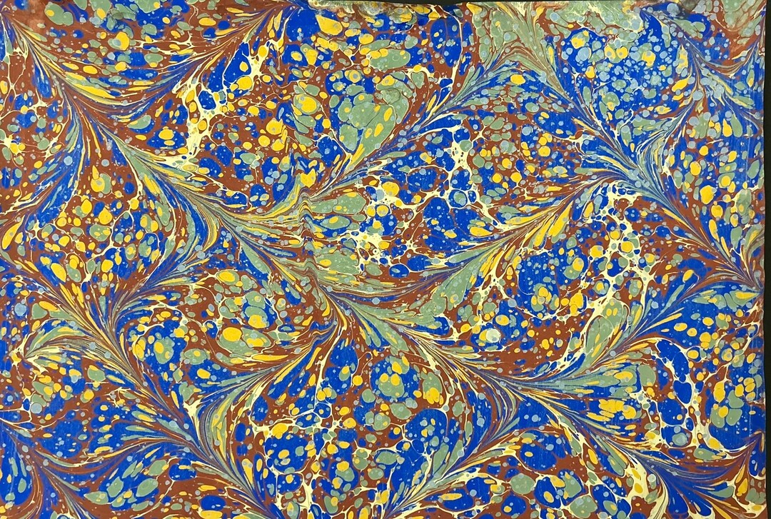 Shal Pattern Ebru, Marbled Paper, Ebru Painting, Marbling Art, Book ...